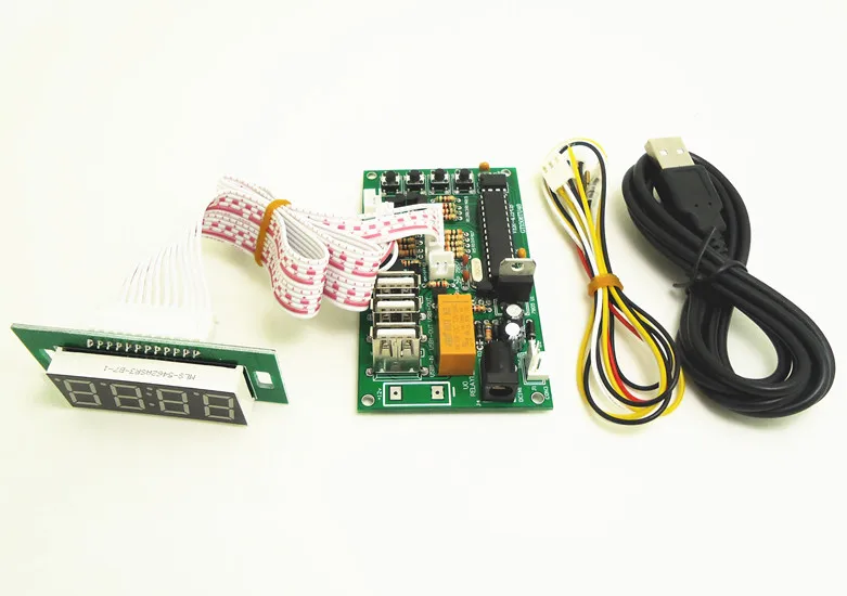 Coin operated USB timer control kit set with coin selector timer board ...