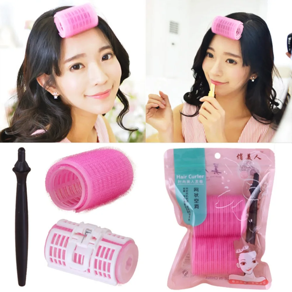 1set Plastic Spring Clips Hair Rollers Hair Curler Diy Styling Tool