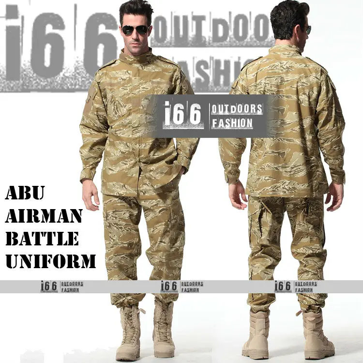 Free shipping ABU Airman Battle Uniform suit sets BDU Military Combat ...