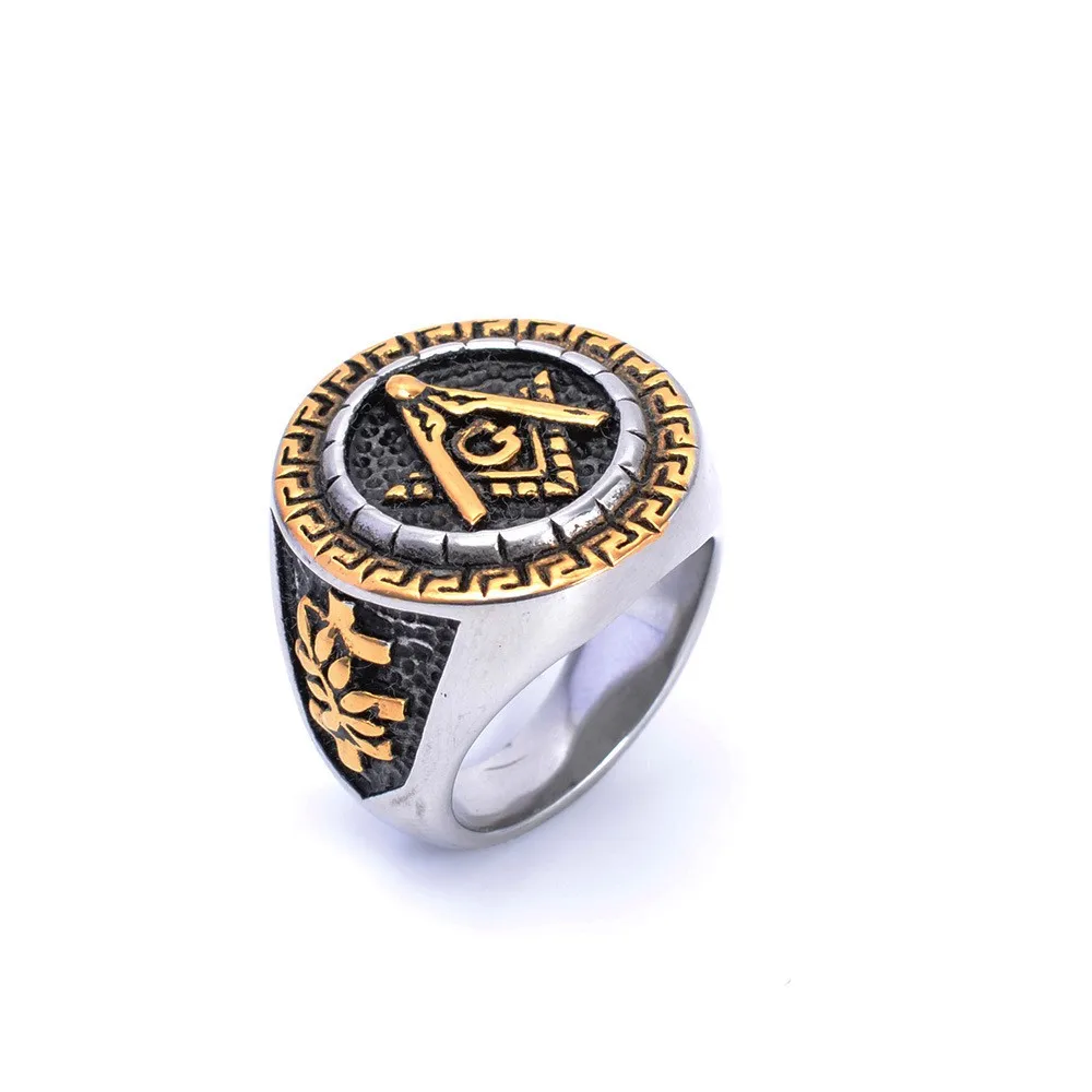 Vintage-Men-s-Round-Freemason-Free-Mason-Templar-Masonic-Ring-US-SIZE-7 ...