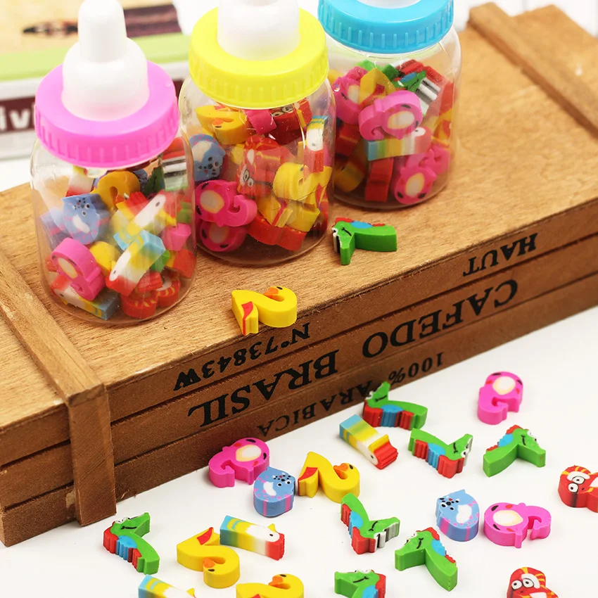 Mini-gomas-de-borrar-de-animales-de-dibujos-animados-Kawaii-para-ni-os ...