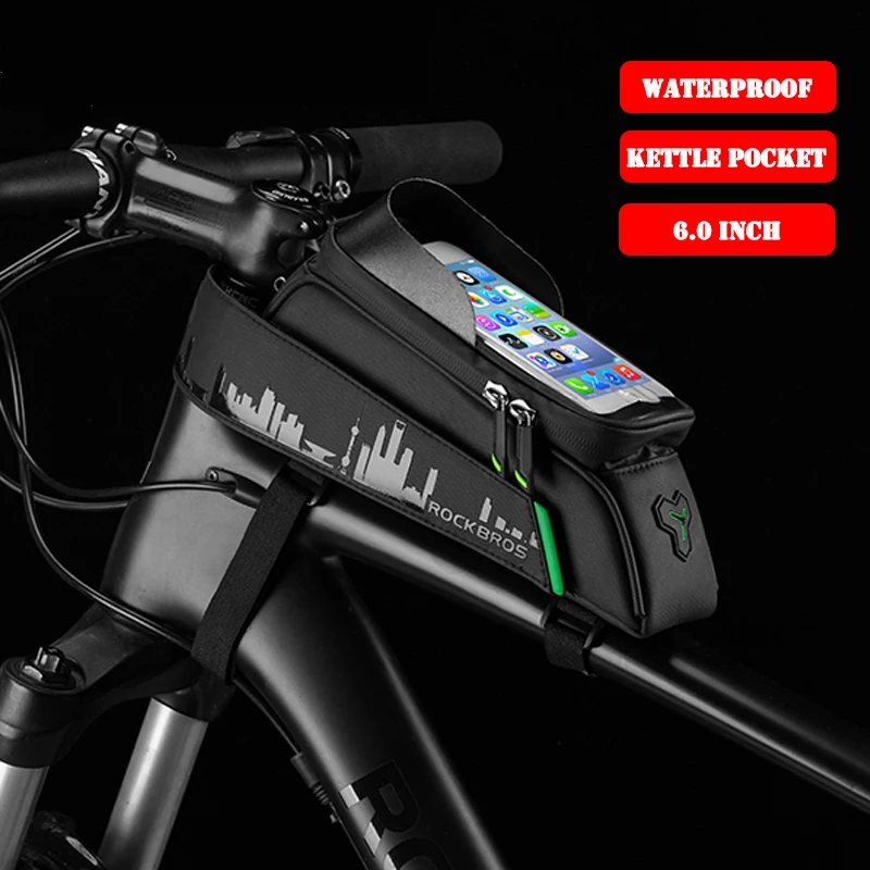 ROCKBROS 5,8/6 дюймов Сенсорный экран, крепится на переднюю трубу ...