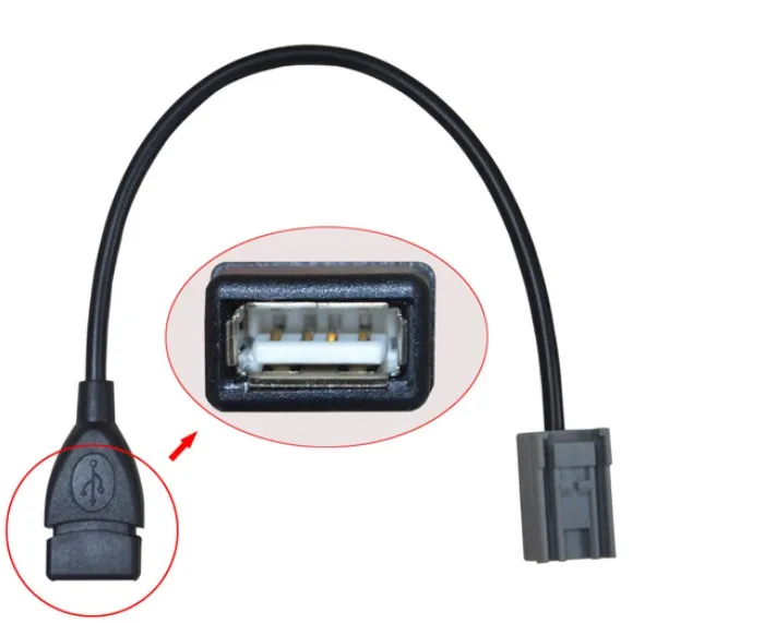 2020 Car USB Cable Audio Adapter For Honda CRV Accord Civic Jazz ...