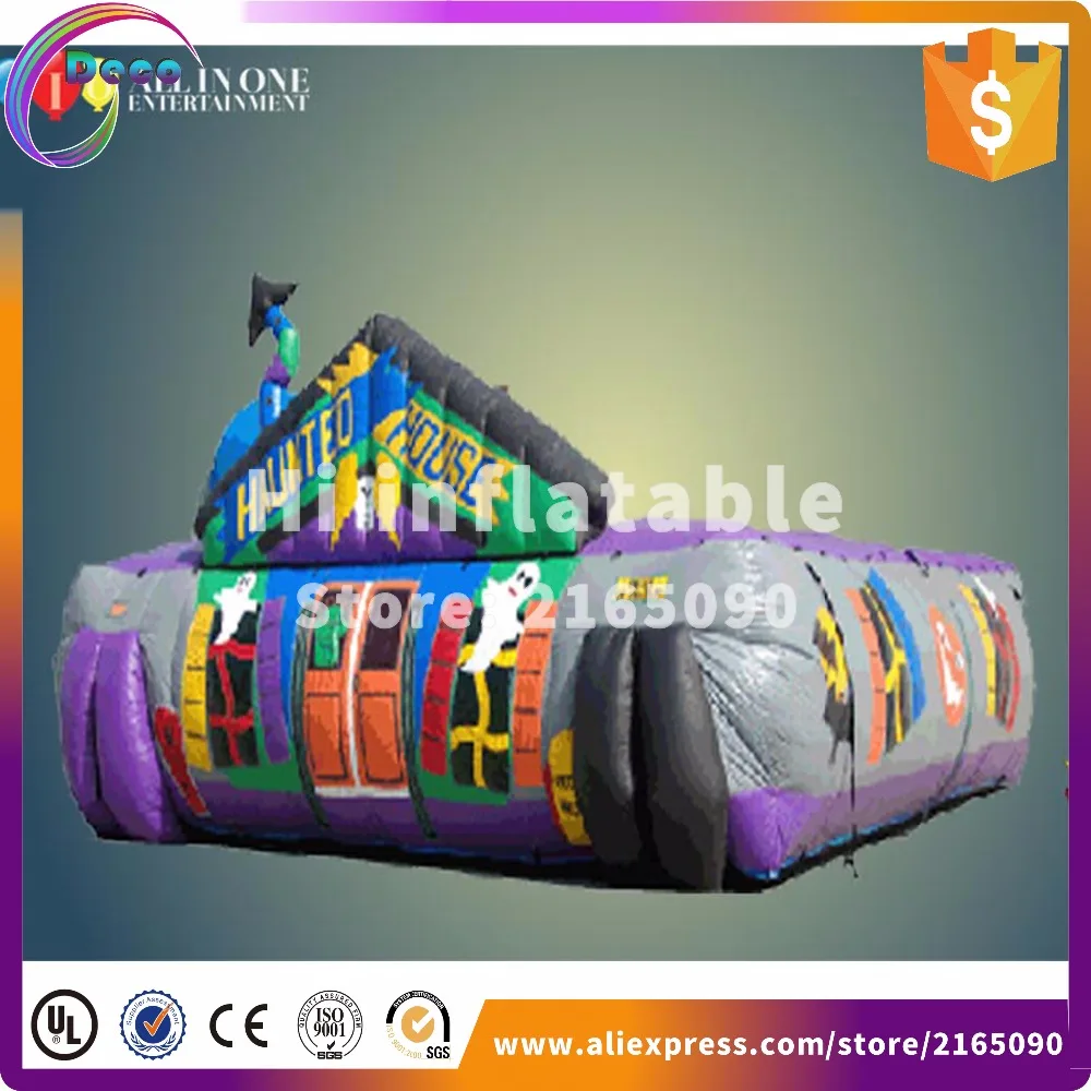 8*8*4m Halloween inflatable maze inflatable Haunted House Halloween ...