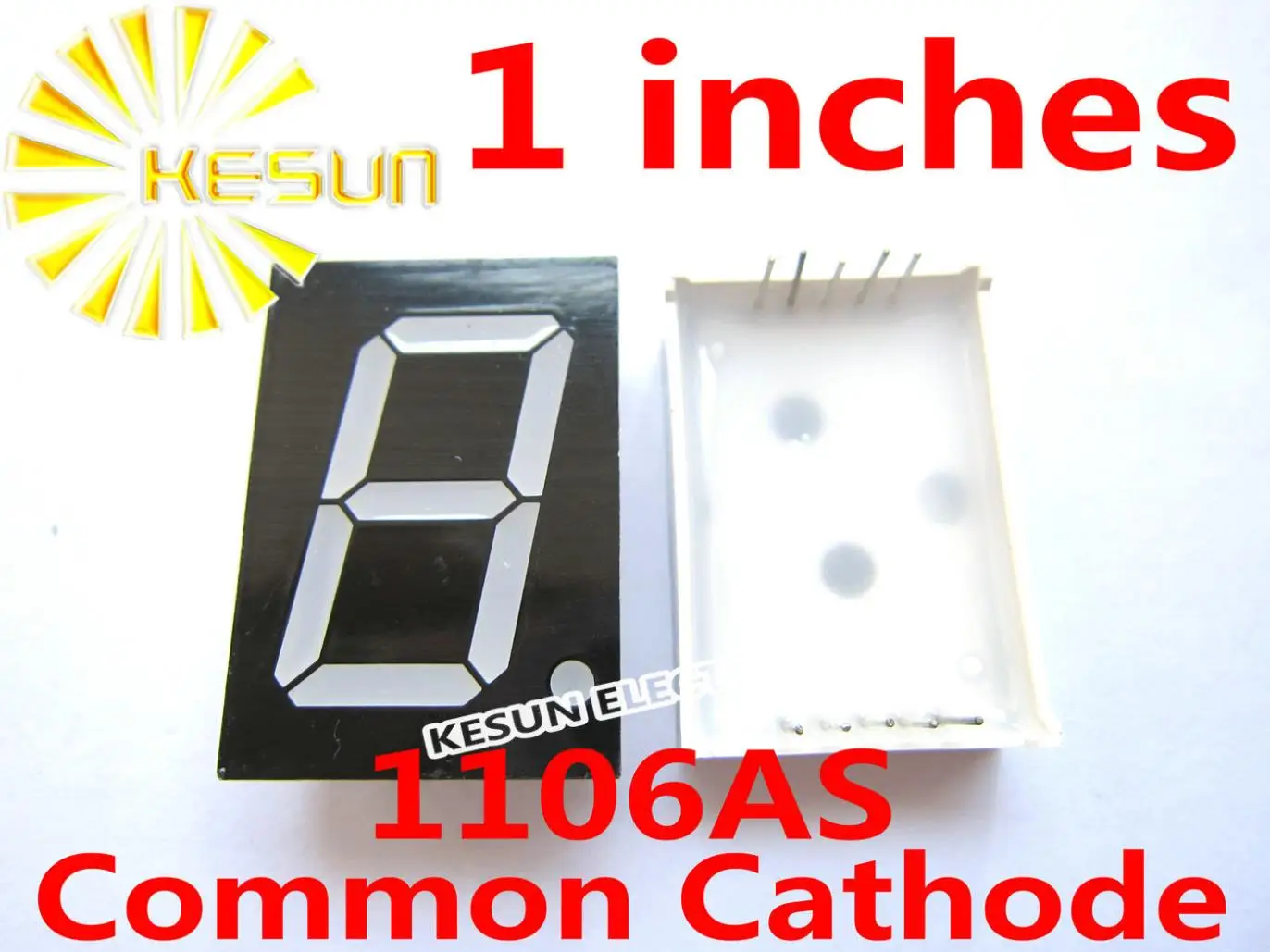 50PCS-x-1-inches-Red-Jade-Green-Blue-White-Single-Digital-Tube-LED ...