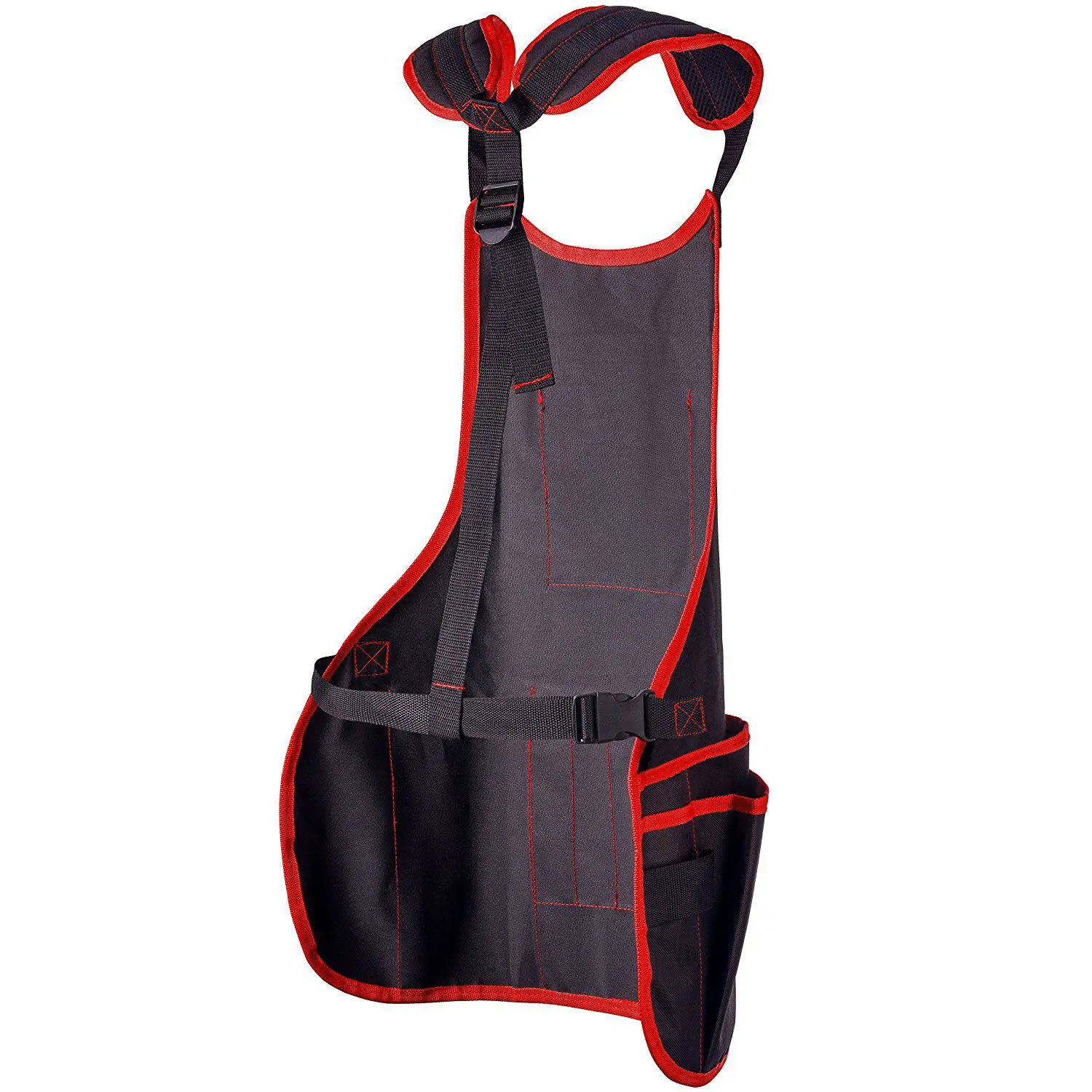 Utility Work Apron with 16 Pockets Tool Apron Cross Back Straps ...