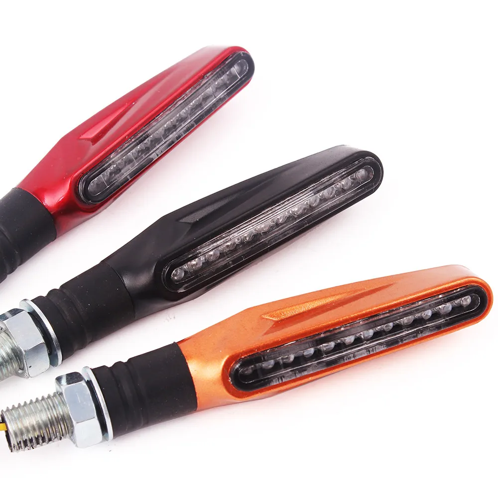 2Pcs MOXI Modified Motorcycle Led Turn Light Fashin 12 LED light ...