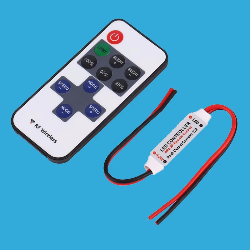 Led Strip Controller 5-Pack 12V LED Dimmer Controllers With RF Wireless ...
