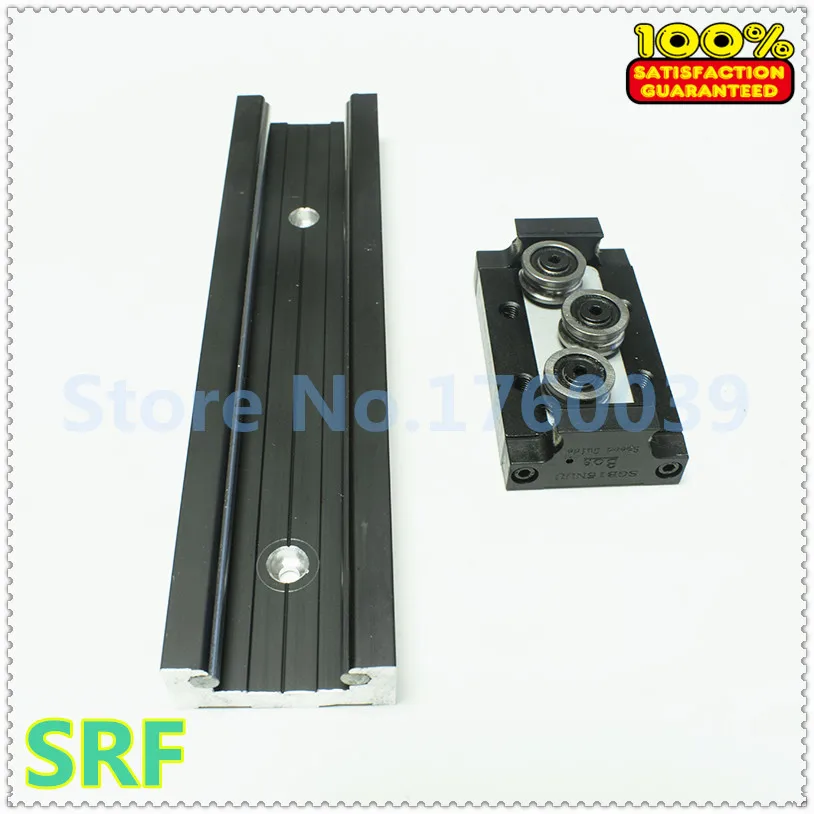 44mm width Aluminum Square Roller Linear Guide Rail 1pcs SGR15N Length ...