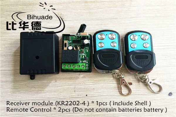 433Mhz Universal Wireless Remote Control Switch DC 12V 1CH relay ...