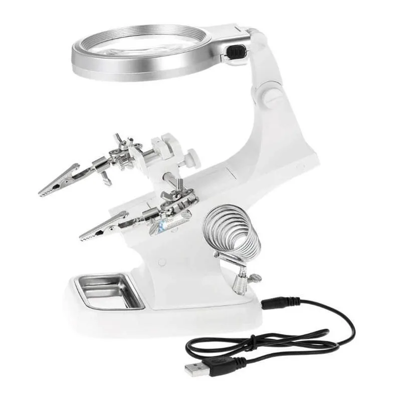 Welding Magnifying Glass with LED Light 3.X 4.5X lens Auxiliary Clip ...