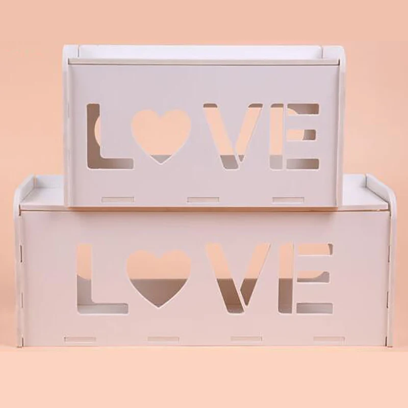 2019 Diy Wood Wire Storage Box Cable Manager Organizer Box Power Line ...