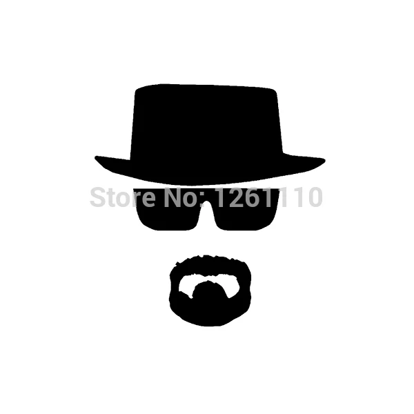 Entertainment Memorabilia Car Window Sticker V05 Walter White Breaking ...