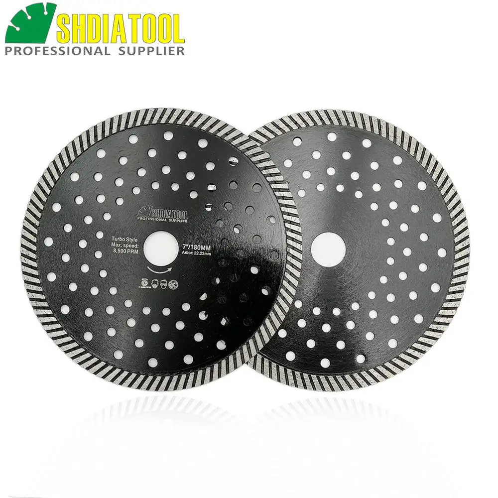 SHDIATOOL 2 pcs 7 "/180mm 다이아몬드 Blades Multi Purpose Cutting Disc Multi ...