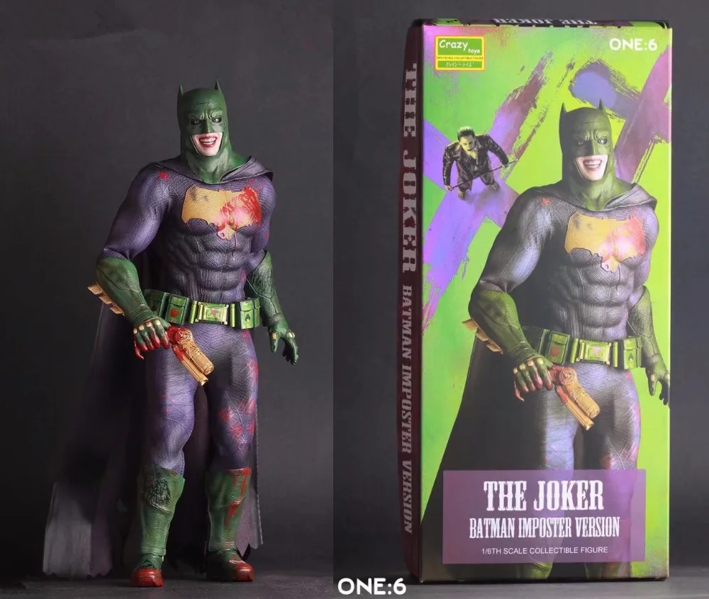 Free Shipping 12" CT Suicide Squad The Joker Batman Imposter Ver. Boxed ...