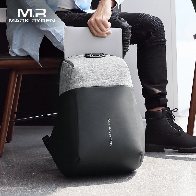 Mark Ryden New Anti Thief USB Recharging Laptop Backpack Hard Shell No