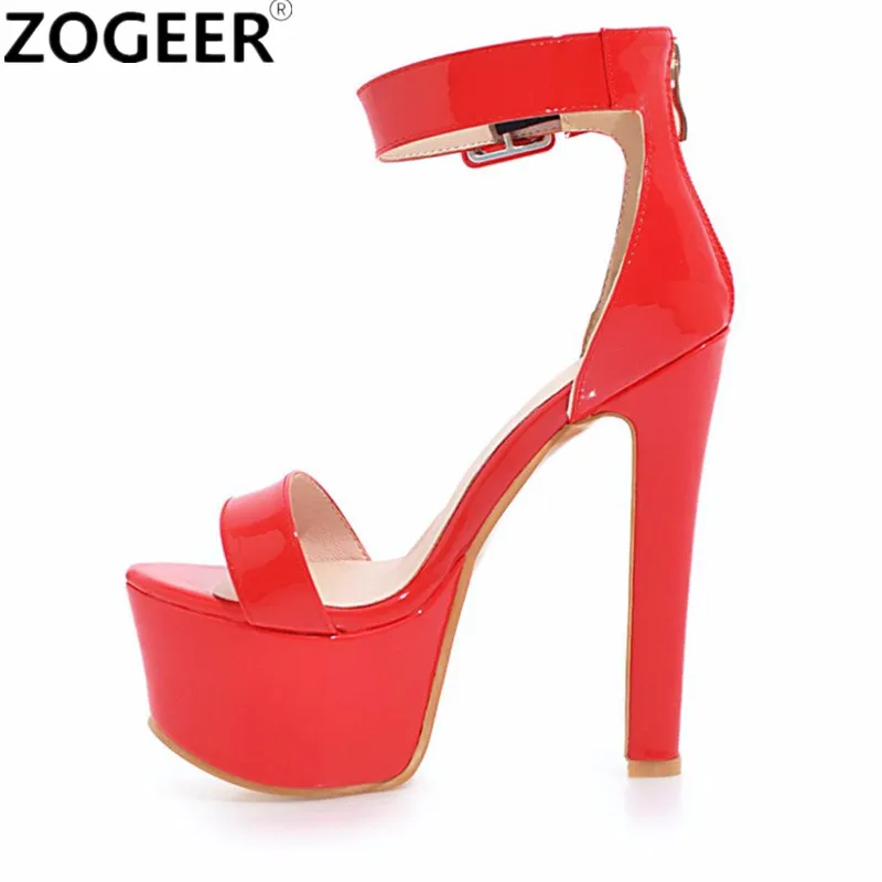 Sexy Summer Women Sandals Platform 16cm Extreme High Heels Flip Flops ...