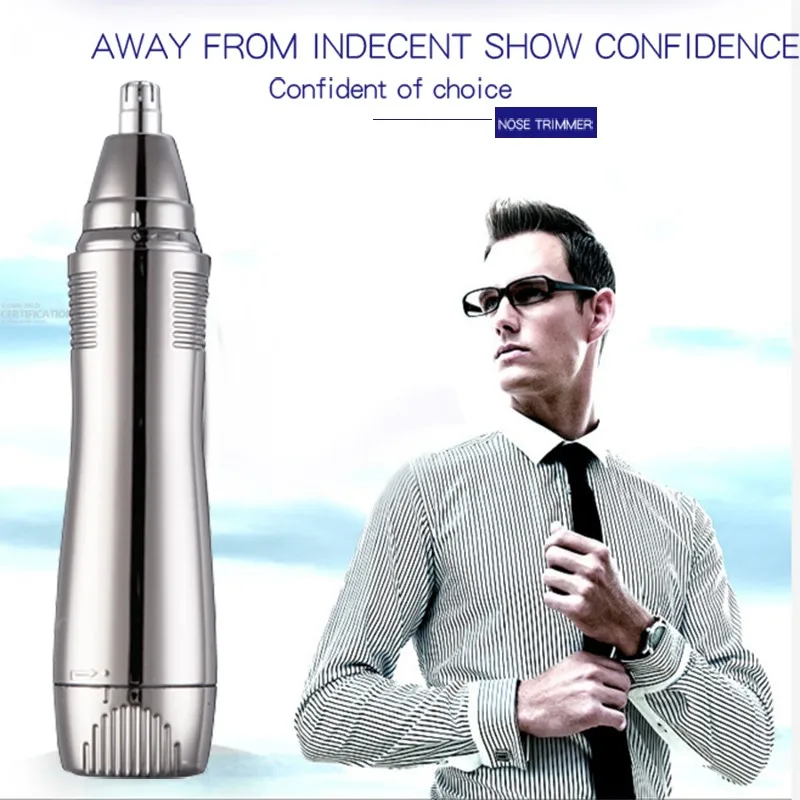 FLYCO Professional Personal Face Care Nose Hair Trimmer Stainless Steel ...