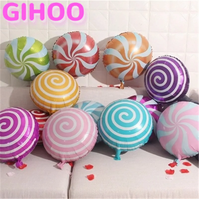 2pcs 18inch Lollipop Balloons Sweet Candy Balloon Bithday Party Baby ...