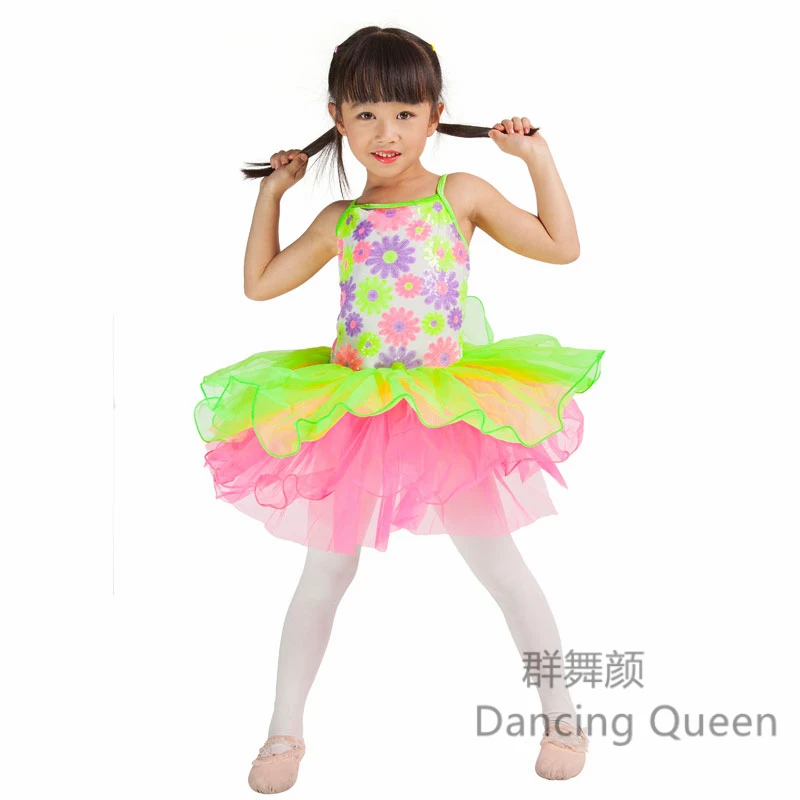 Colorful Dance Costumes Ballet tutu Children Stage performance dance ...