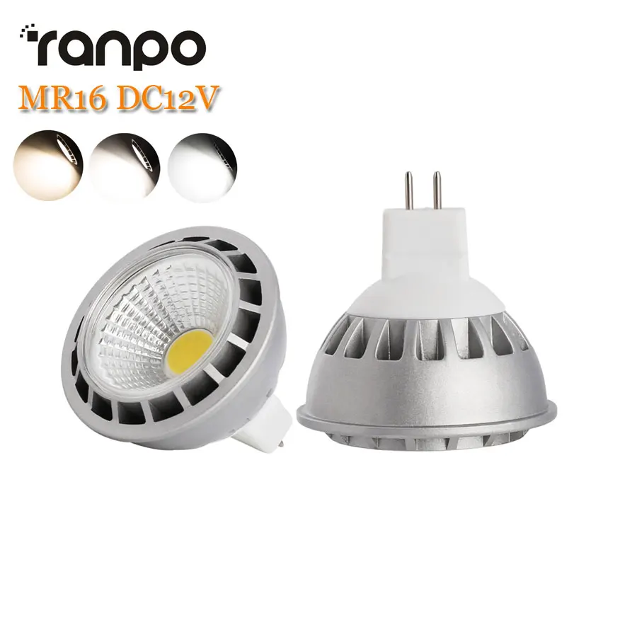 Dimmable 15w Mr16 Led Cob Spot Light Bulb Dc 12v Cree White Lamp Ultra ...