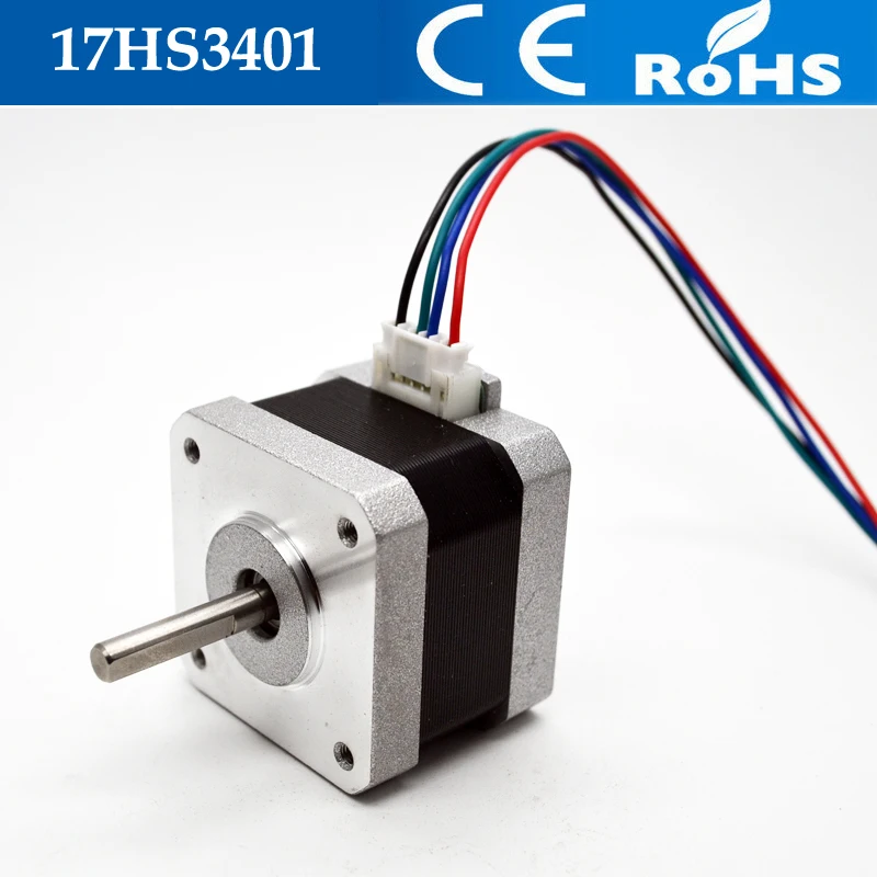 17HS3401 4-lead Nema 17 Stepper Motor 42 motor 42BYGH 1.3A CE CNC Laser ...