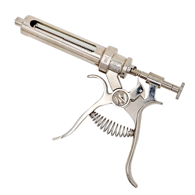 10/20/30/50ml Animals Continuos Injection Syringe Revolver Stainless Steel Vaccination Gun ...
