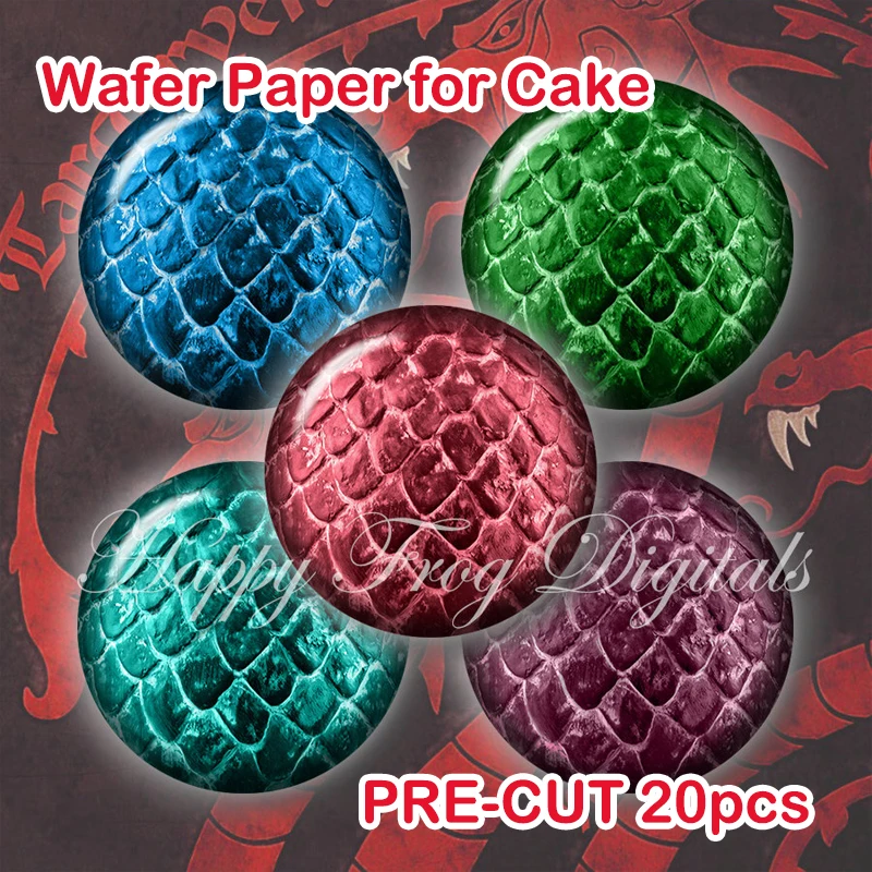 Edible Snake Pattern 4cm Pre-cut Wafer Lollipop Cupcake Toppers,idea ...