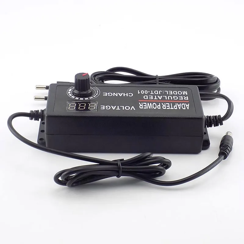 3V-24V 3A-EU -Adaptateur réglable lumière,adaptateur AC 100 220V à DC,3 ...