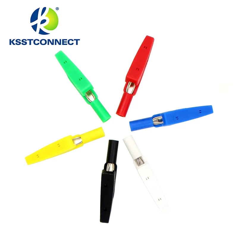 CC187 Full Insulated mini Crocodile Alligator Clips with 2mm rigid ...