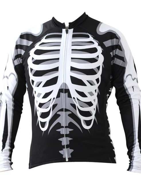 Aliexpress.com : Buy Skeleton Alien SportsWear Mens Long Sleeve Cycling ...