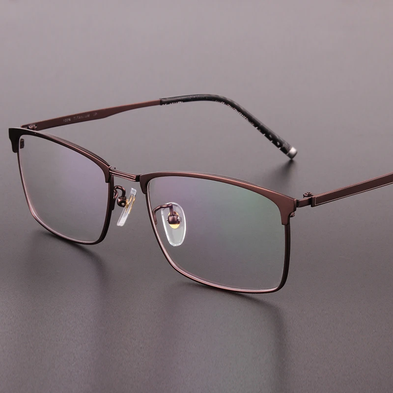 High Quality Men Glasses Frames Pure Titanium Full Frame Prescription 