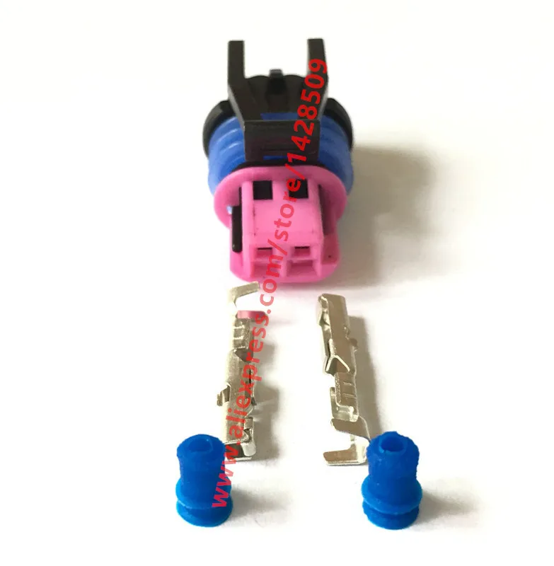 1 Set GM LS ECT 2 Pin Female Delphi Auto Connector 15449028 15449028 1 ...