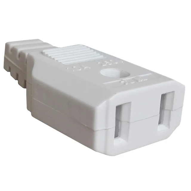 AU US American 2 Flat Pin AC Electric Power Male Plug Female Socket ...