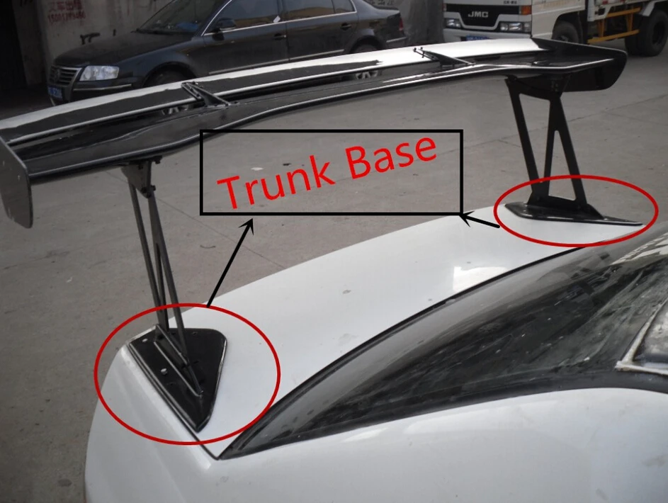 Rear Spoiler Evolution EVO 7 8 9 Voltex Style FRP Rear Wing Trunk Base ...