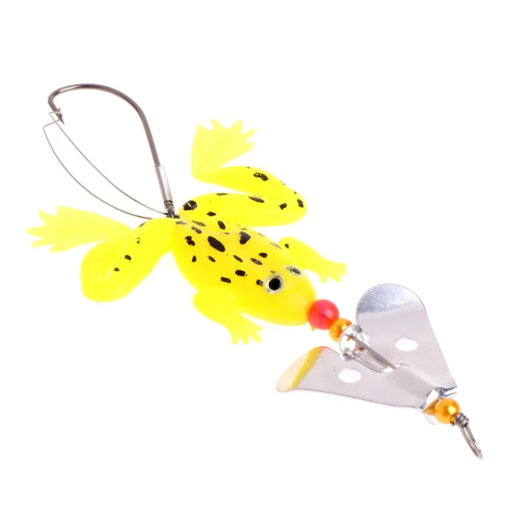 6.2g Frog Soft Night Fishing Fake Bait Lures Bass CrankBait Tackle ...