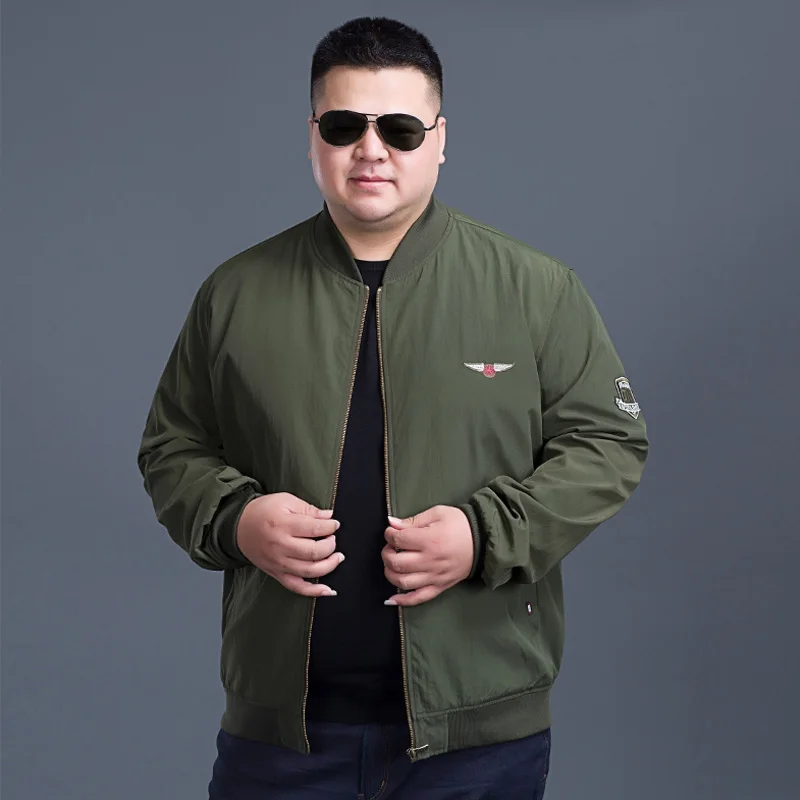 Plus 10xl 8xl 6xl 5xl Army Green Tactical Military Varsity Flight