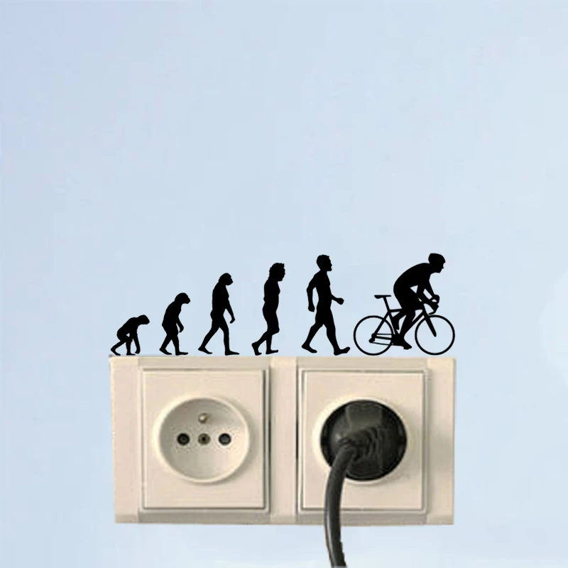 Evolution Biker Sport Fashion Wall Decal Decoration Vinyl Switch ...
