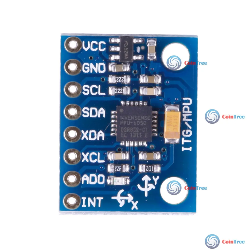 ChicGirl MPU 6050 3 Axis Gyroscope Accelerometer Module 3V 5V Power ...