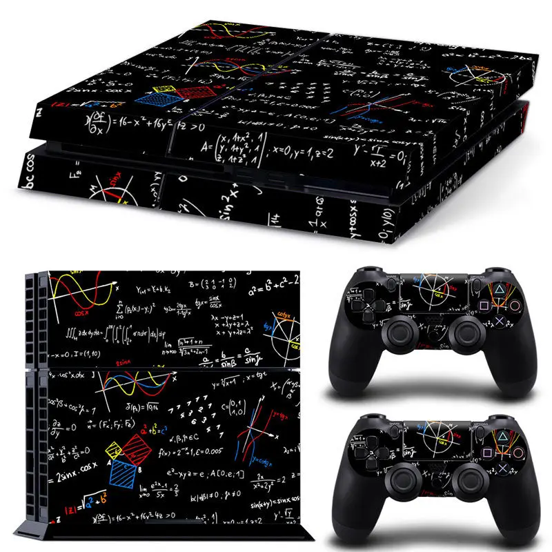 Maths Vinyl Decal Cover Skin Sticker Wrap for PS4 Console +2 Controller ...