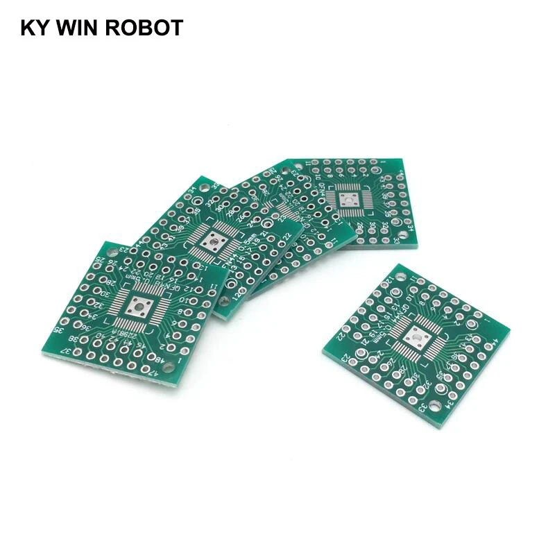 5 Pcs HTQFP QFN48 to DIP48 QFN44 0.5mm QFP48 QFP44 PQFP LQFP Adapter ...