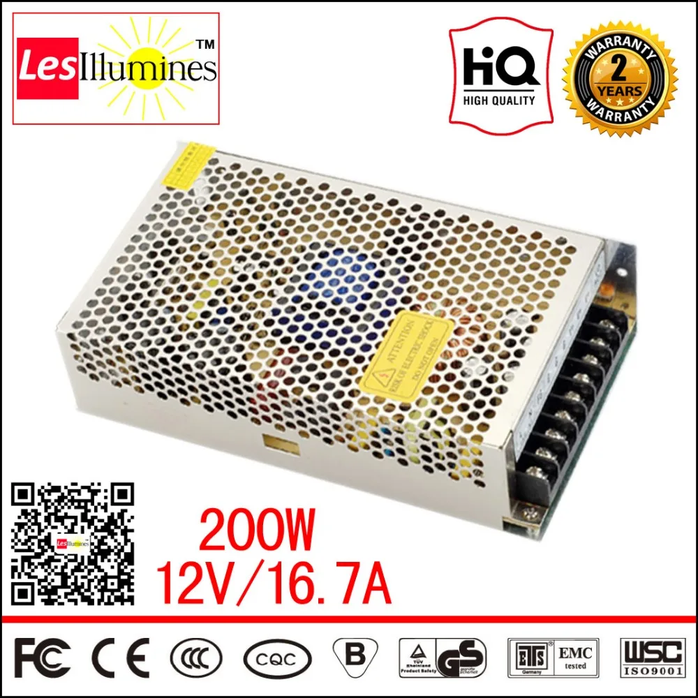 110V 220V to 12V S 200 12 CCTV PSU Block AC/DC Power Adapter 12 V LED ...