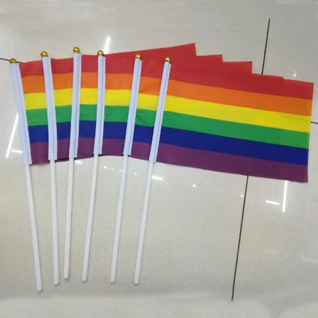 Wholesale LGBT Pride Rainbow Mini Flags (100 Pieces) - Queerks™