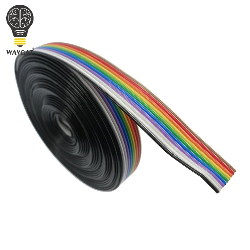 1-meter-1-27mm-Spacing-Pitch10-WAY-10P-Flat-Color-Rainbow-Ribbon-Cable ...