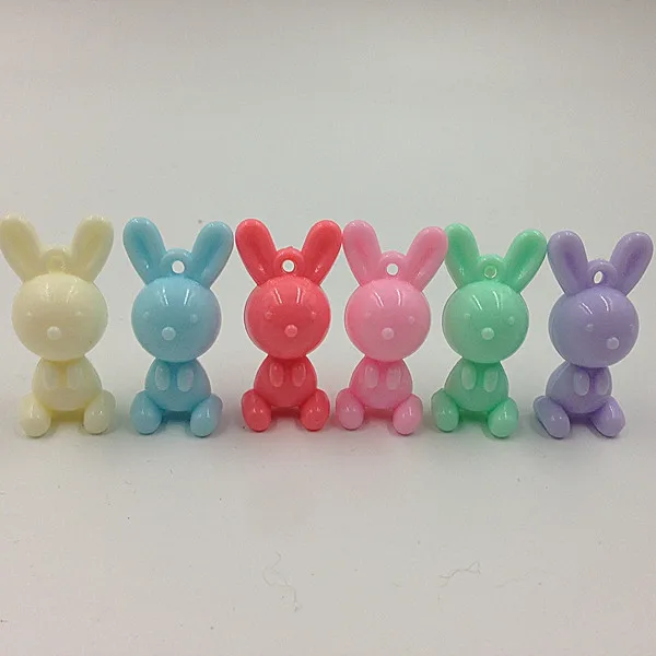 40MM-30Pcs-Mix-Colors-Acrylic-Plastic-Sweet-Cute-Rabbit-Pendants ...