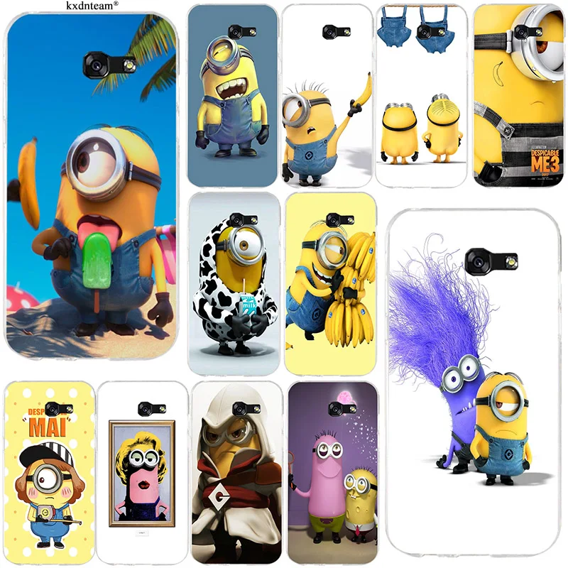Yellow Lovely Minions DIY Soft TPU Cell Phone Cases for Samsung Galaxy ...