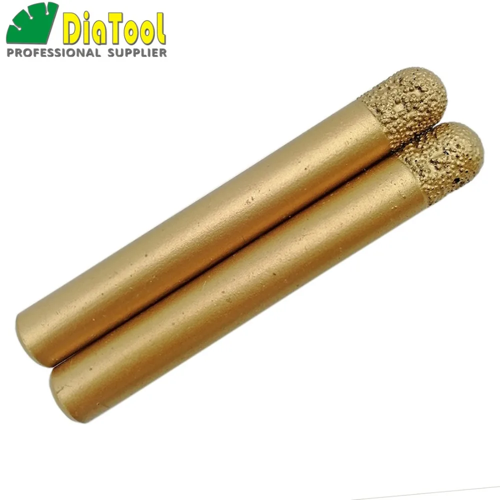 DIATOOL 2PCS CNC Engraving Bits For Stone(10/12mm) Ball end, Diamond ...