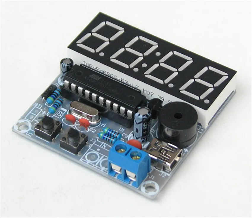 CNIKESIN DIY Kit 4 Four Single chip Digital Electronic Clock LED ...