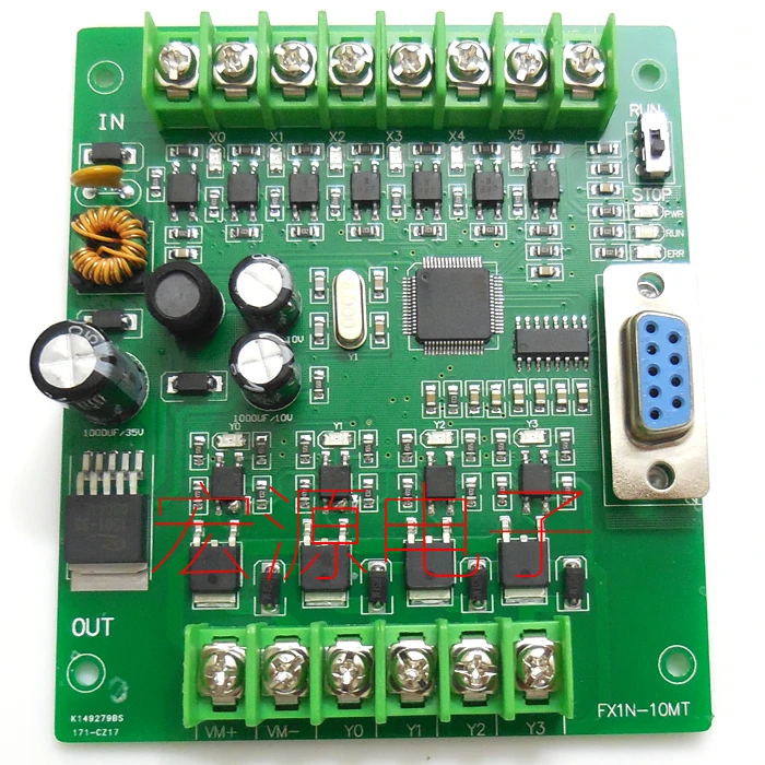 PLC Industrial Control Board FX1N-10MR FX1N-10MT PLC Smart home ...