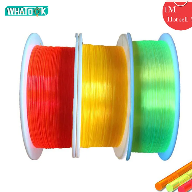 1M Optical Fibre LED Cable 0.75mm 1.0mm 1.5mm 2.0mm Fluorescence Flex ...